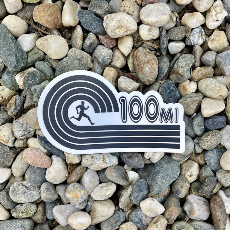 100 Mile Running Sticker | Ultramarathon 100 Mile Runner Sticker
